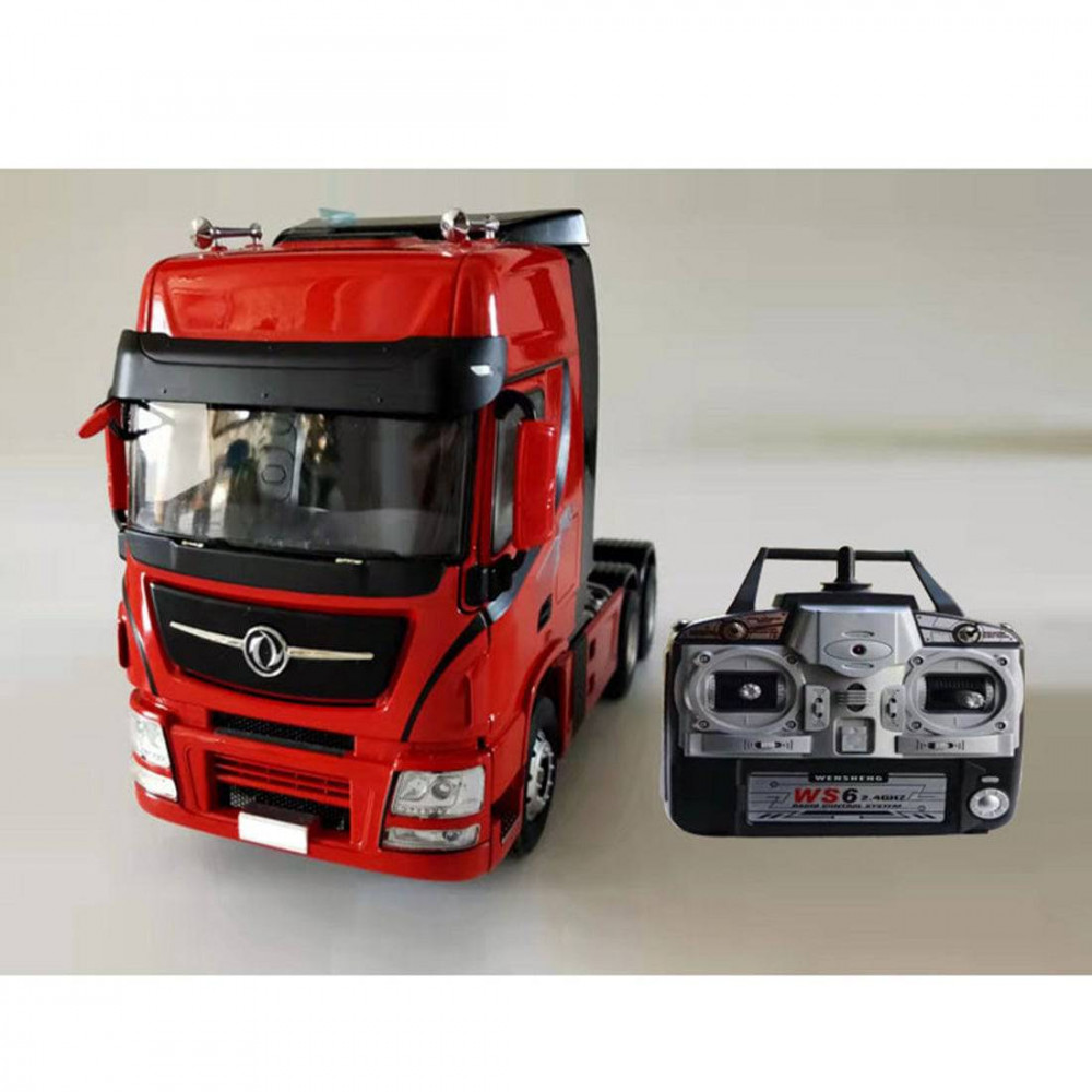 1/24 2.4g simulation rc engineering tow truck detachable flatbed semi ...