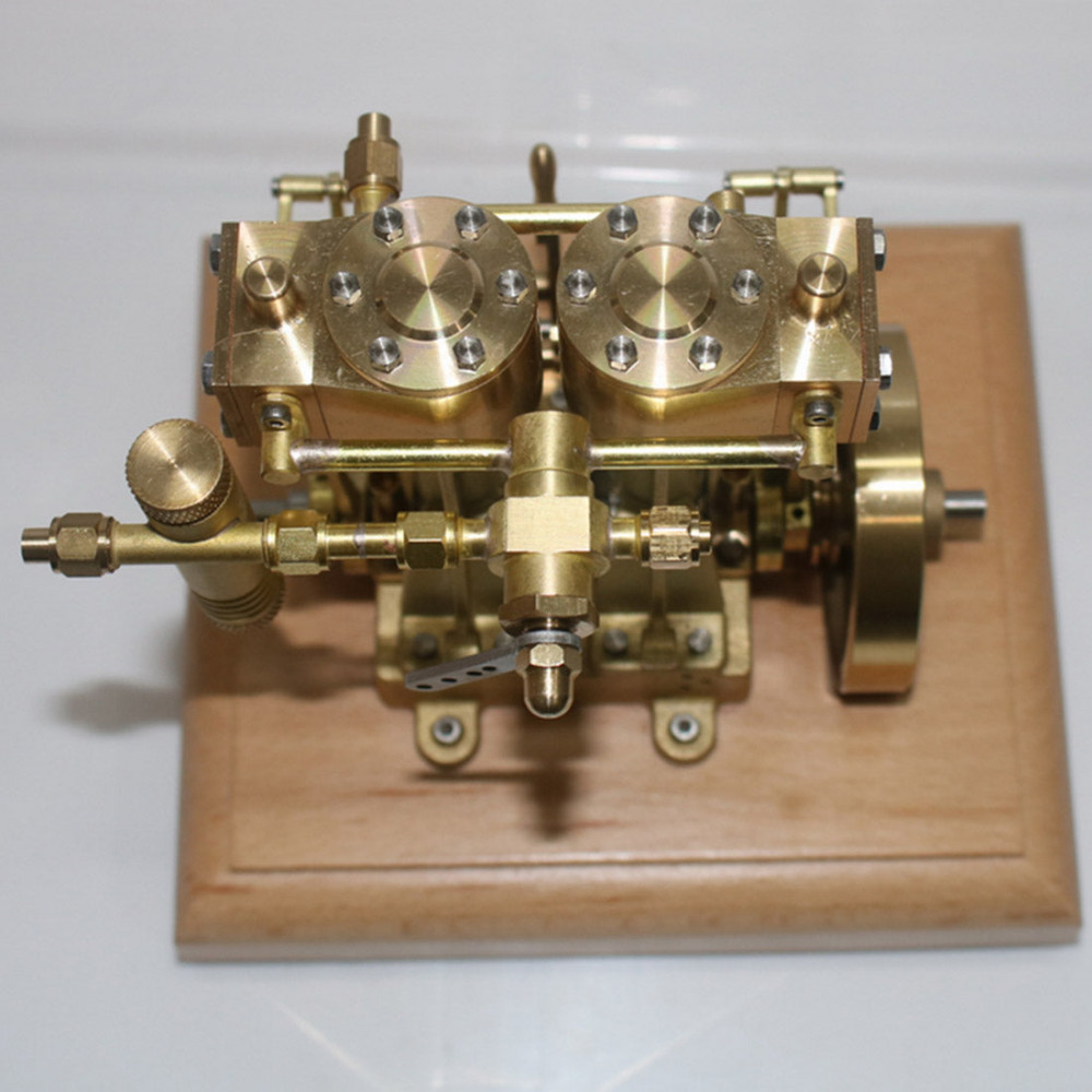 3.7cc two cylinder double acting steam engine model with 200ml steam ...