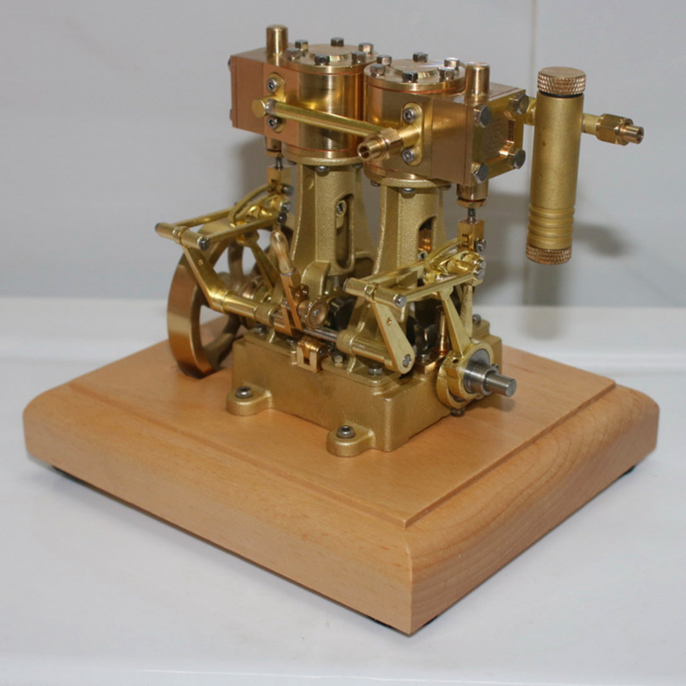 3.7cc two cylinder double acting steam engine model with 200ml steam ...