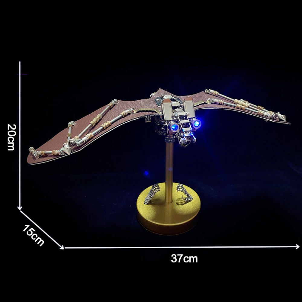 3d mechanical led bat steampunk creepy metal model kits - 3d-mechanical ...