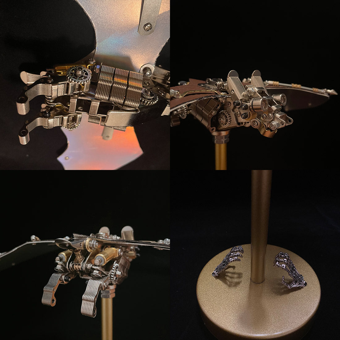 3d mechanical led bat steampunk creepy metal model kits - 3d-mechanical ...
