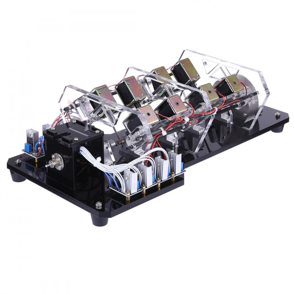 8 coils high power electromagnet engine model physical experiment motor ...