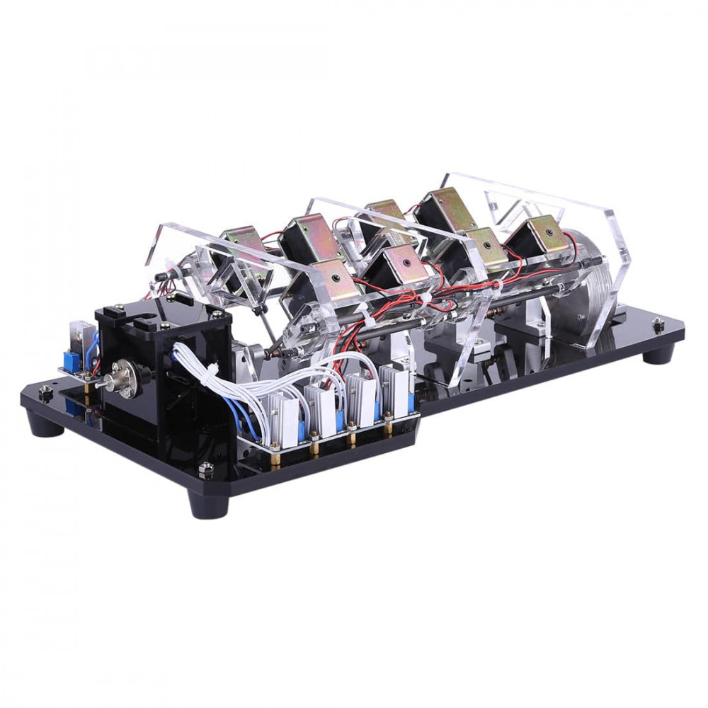 8 coils high power electromagnet engine model physical experiment motor ...