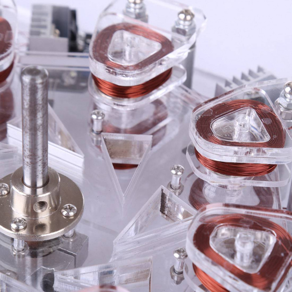 8-stage coil star disk motor 5000-10000rpm electric machine physical ...