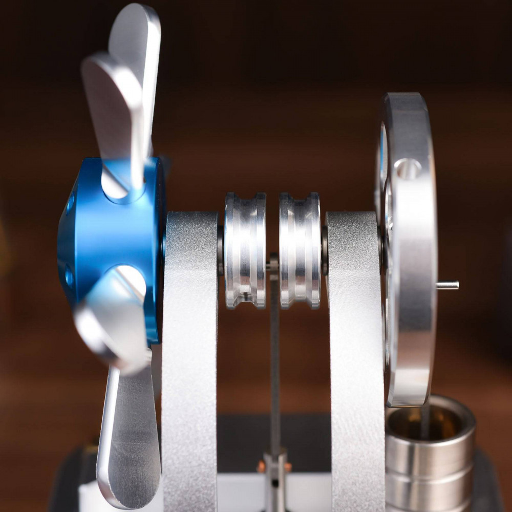 air-cooled metal vertical stirling engine with flywheel fan model ...