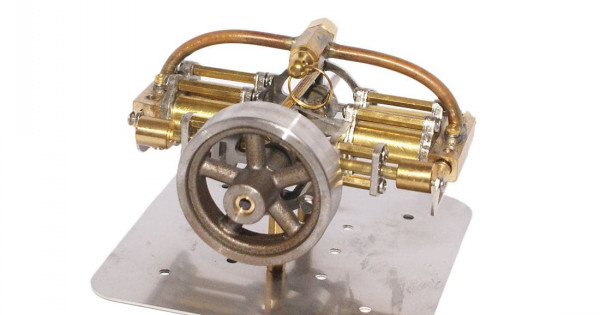 brass mini steam engine model without boiler for model ship - brass ...