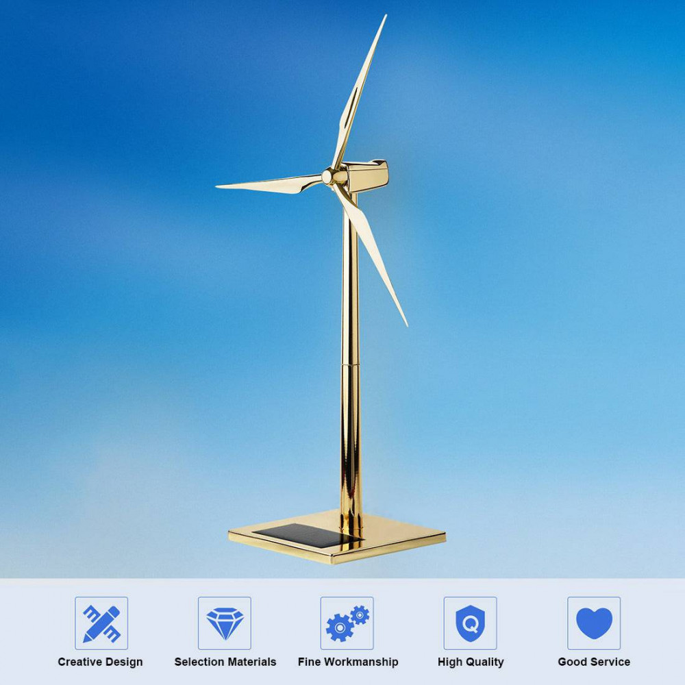 build your own golden solar powered windmill diy metal kits free energy ...