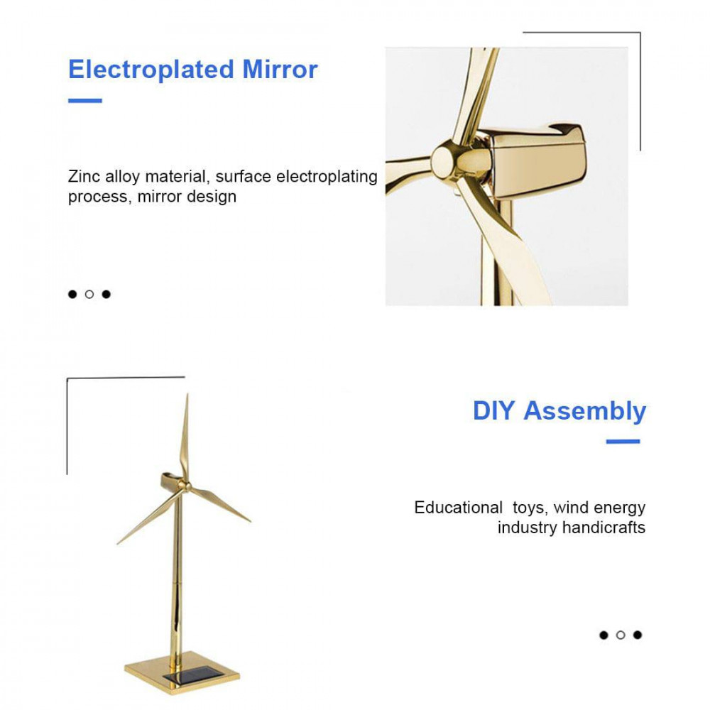 build your own golden solar powered windmill diy metal kits free energy ...
