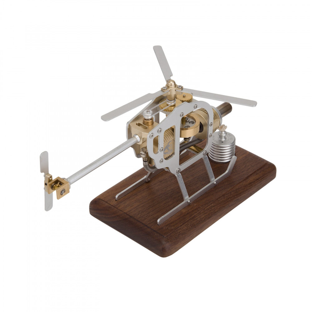building a mini stirling helicopter assembly diy kits stem model ...