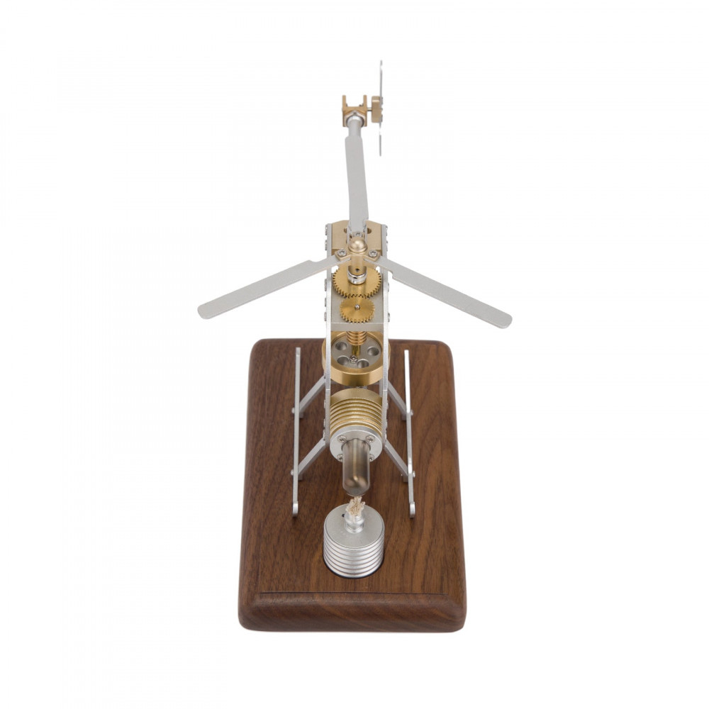 building a mini stirling helicopter assembly diy kits stem model ...