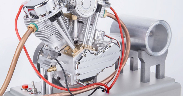 cison fg-vt9 9cc v2 v twin model engine with air filter base tank set ...