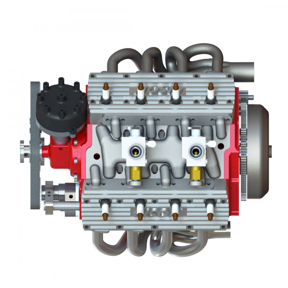 cison flathead v8 engine kits with metal base full set v8-440 44cc ...