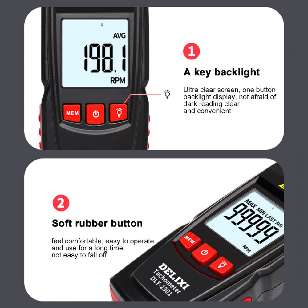 digital tachometer tester noncontact laser photo sensor for model ...