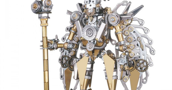 diy metal mechanical mech soldier 3d model assembly kit puzzle gift - 10110