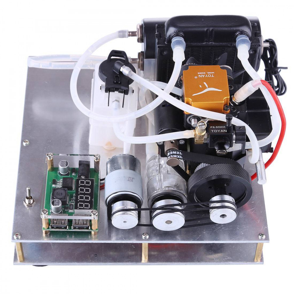 diy toyan methanol engine model modified into micro water-cooled ...