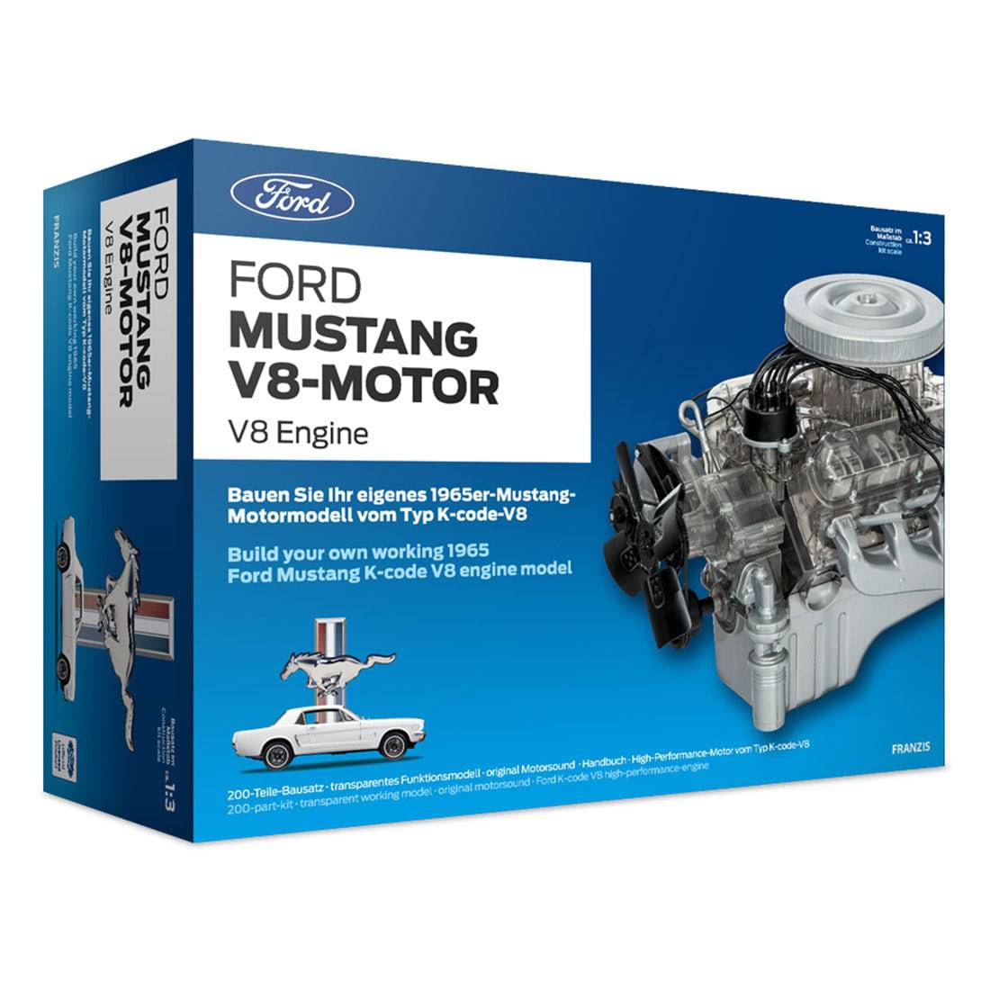 diy v8 engine model assembly visual motor model car ford mustang mini ...