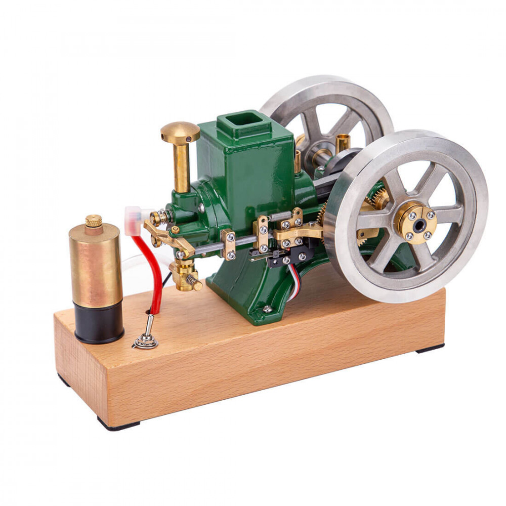 enjomor vintage green gas hit and miss engine mini 4-stroke stationary ...