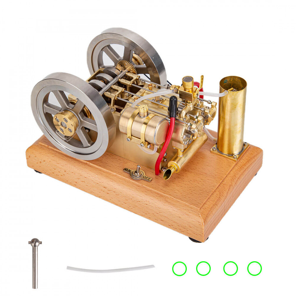 h76 5cc horizontal vintage stationary engine twin-cylinder ohv dual ...