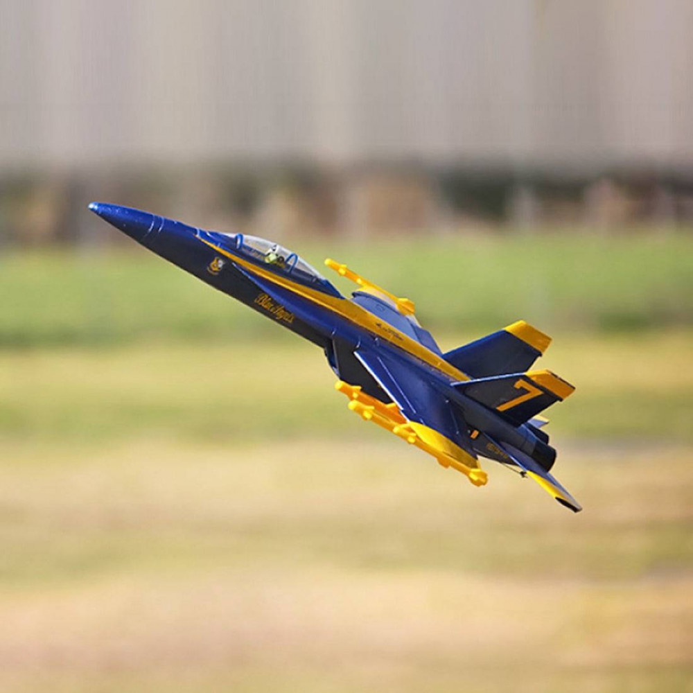 hand throwing epo foam rc fighter jet plane 475mm wingspan pnp - blue ...