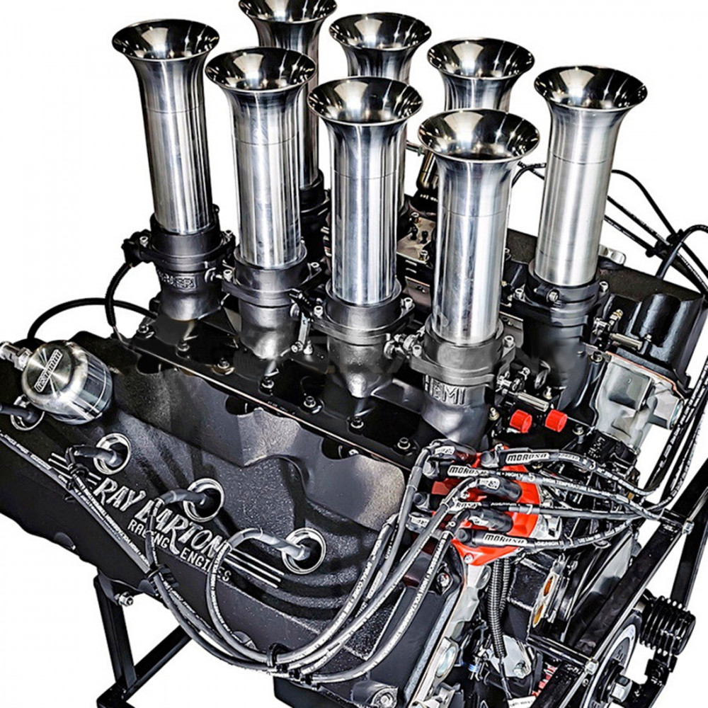 high simulation v8 engine hood fan air intake motor radiator kits for 1 ...