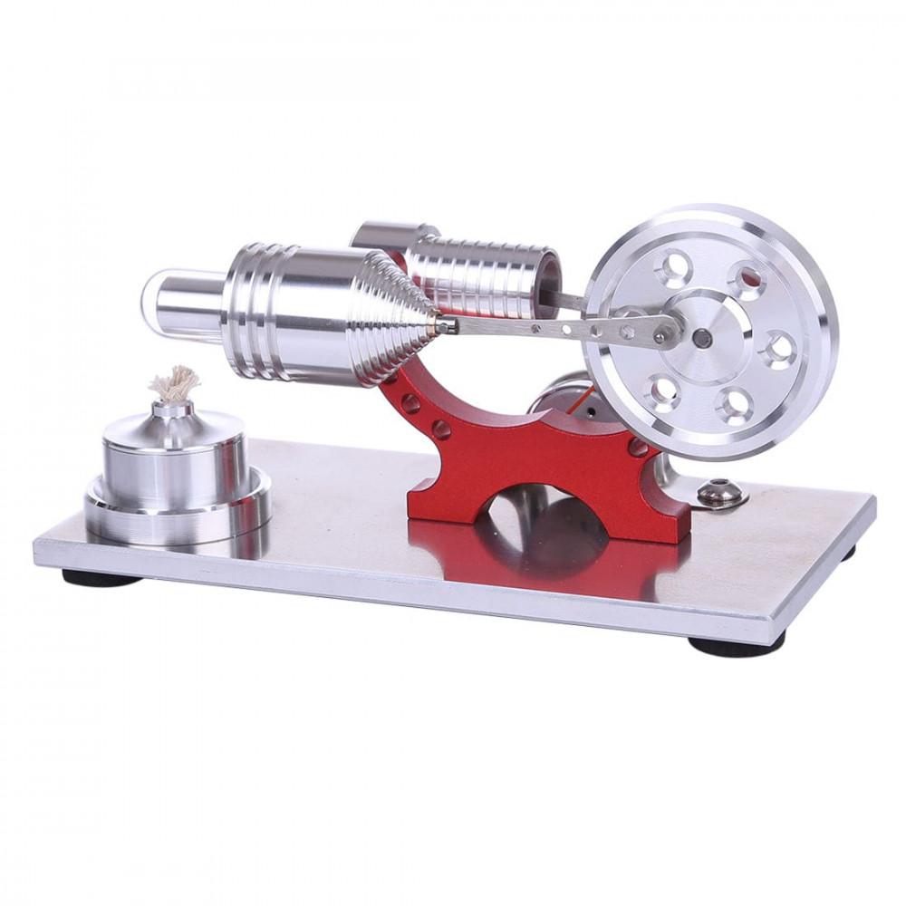 hot air stirling engine colourful led single flywheel education toy ...