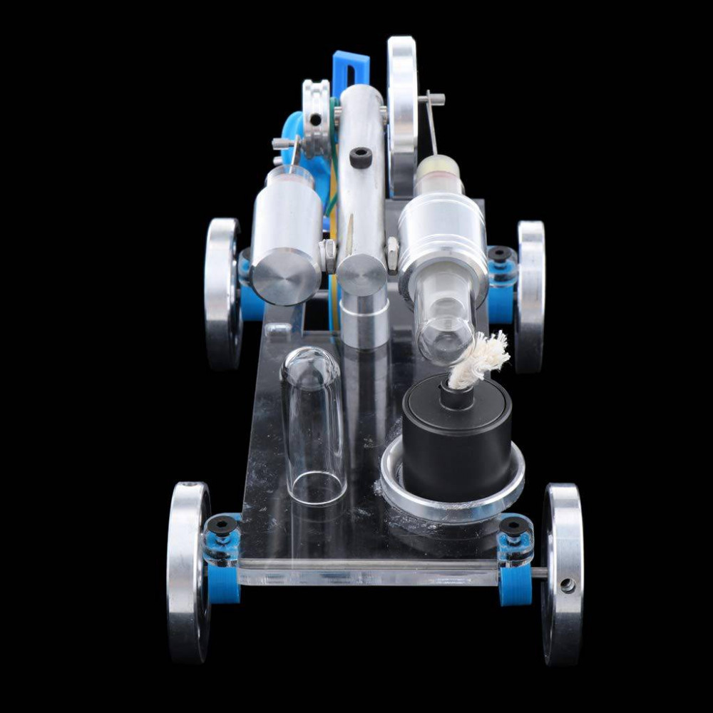 hot air stirling engine stirling motor driving car science toy - 10068