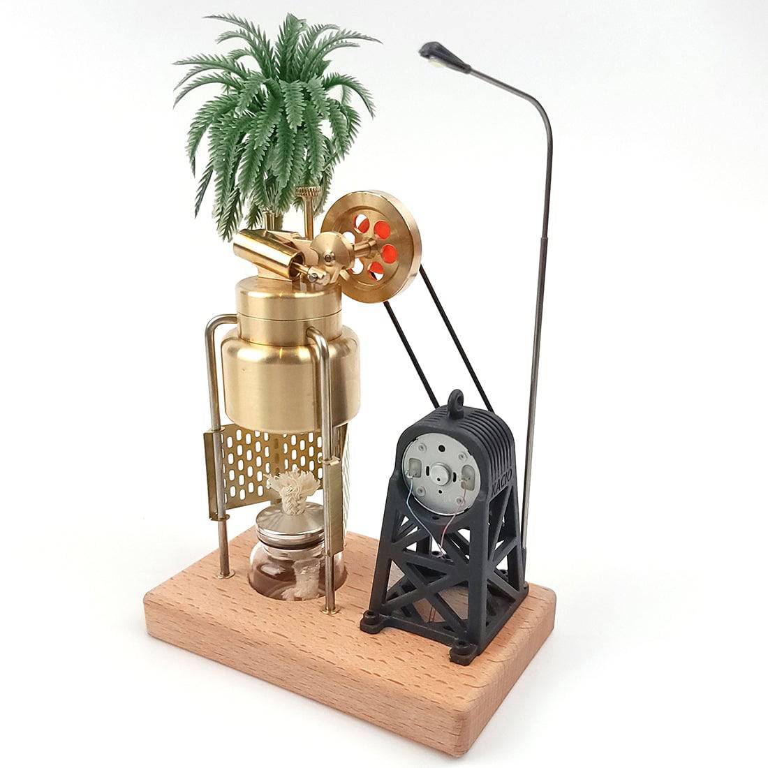 kacio fd-6 mini vertical model steam engine with boiler generator set ...