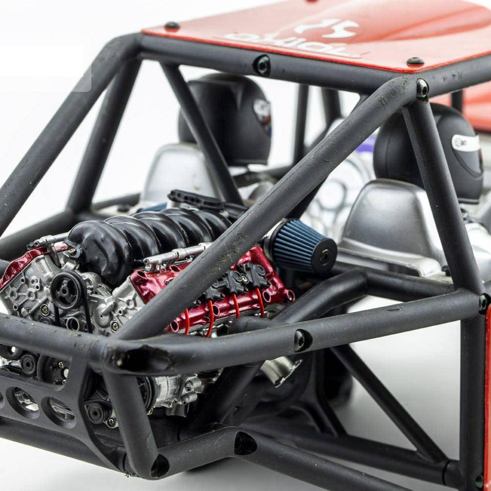 mad rc diy v8 engine model kit for capra vs4-10 pro - build your own v8 ...