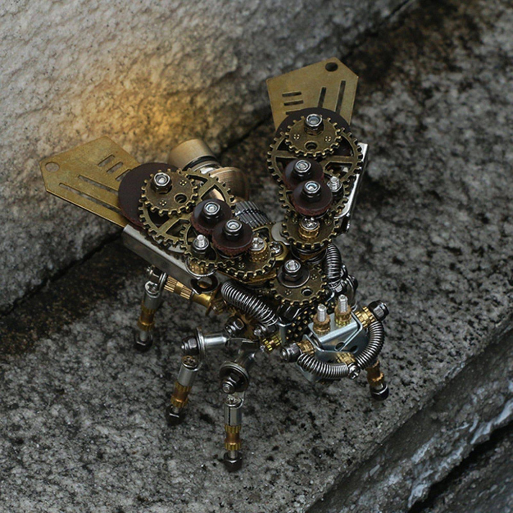 mechanical firefly diy assembly model with rotating base - mechanical ...