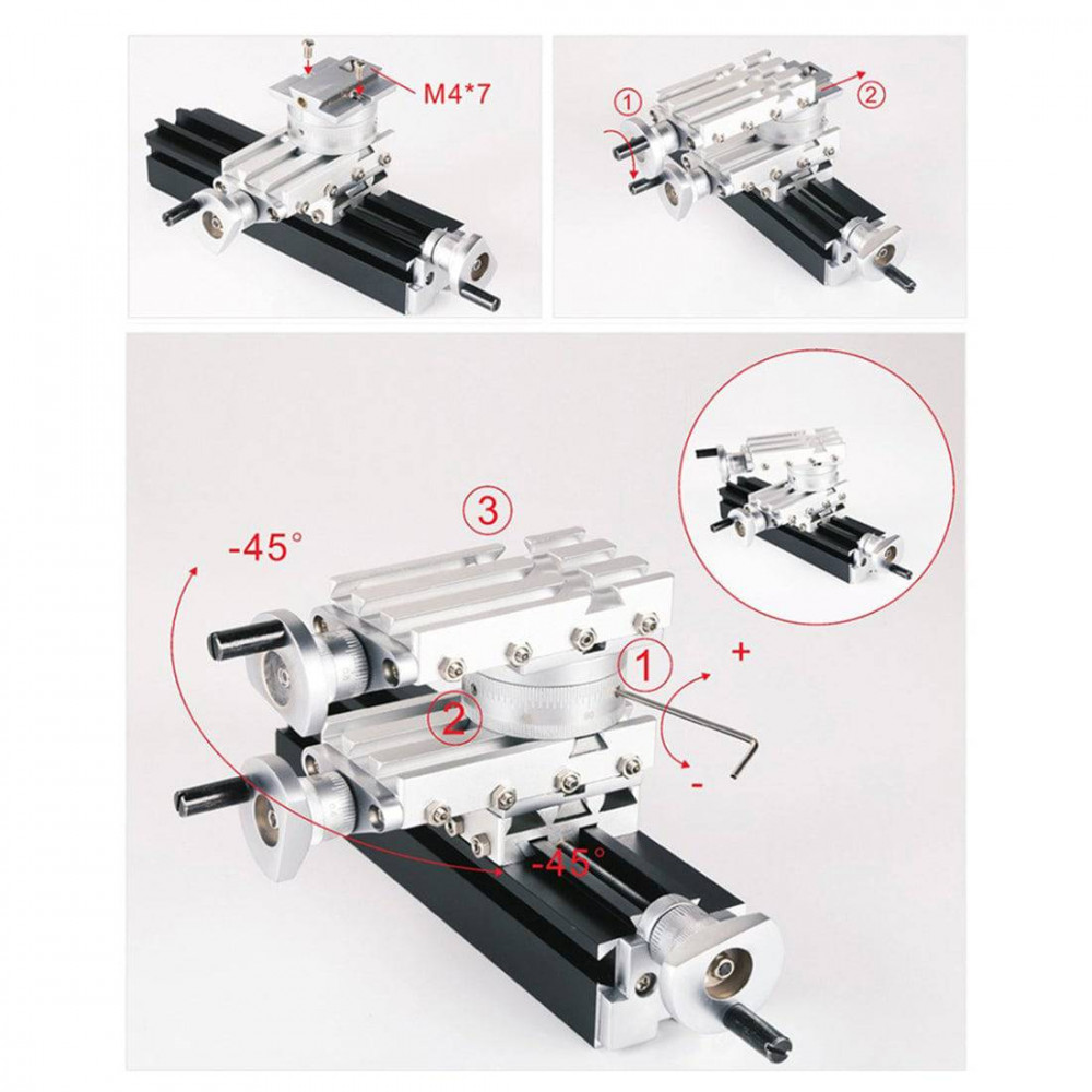 metal lathe machiningtool assembly model kits with base - 10244