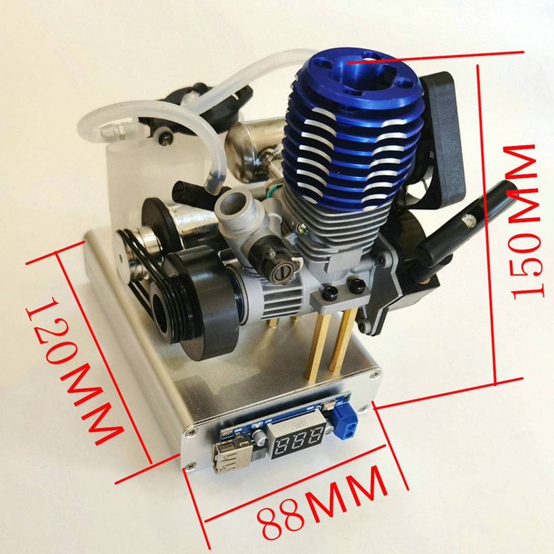 modified level 15 two strokes 12v methanol nitro powered engine ...