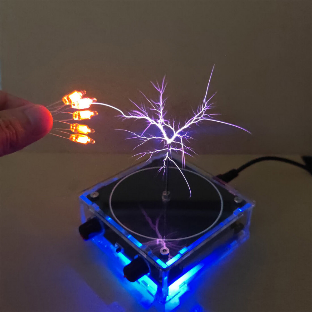 musicical tesla coil model with artificial lightning experimental ...