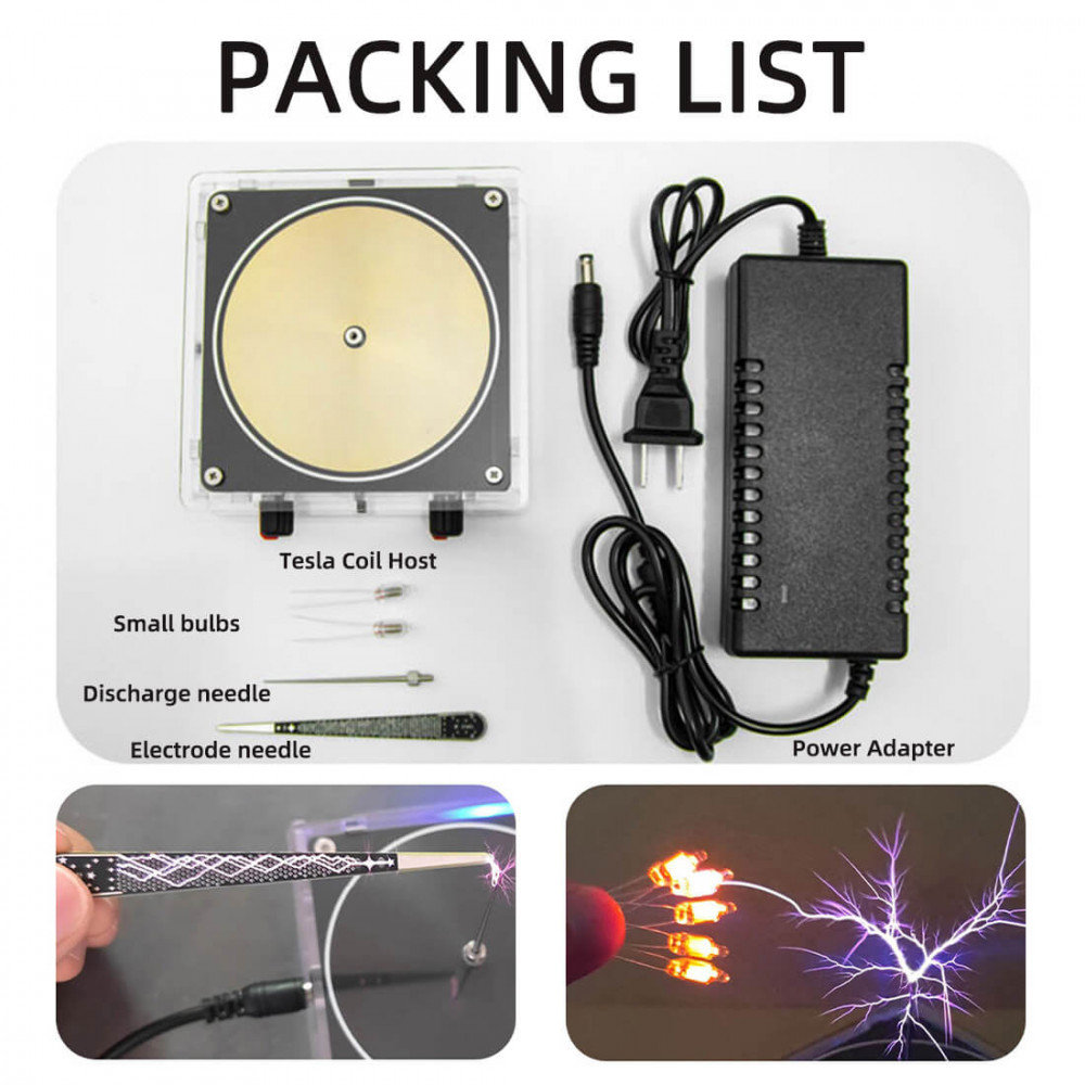 musicical tesla coil model with artificial lightning experimental ...