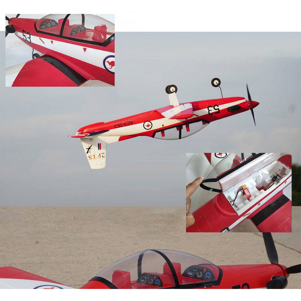 pc-9 se 1200mm wingspan rc air force aircraft airplane trainer plane ...