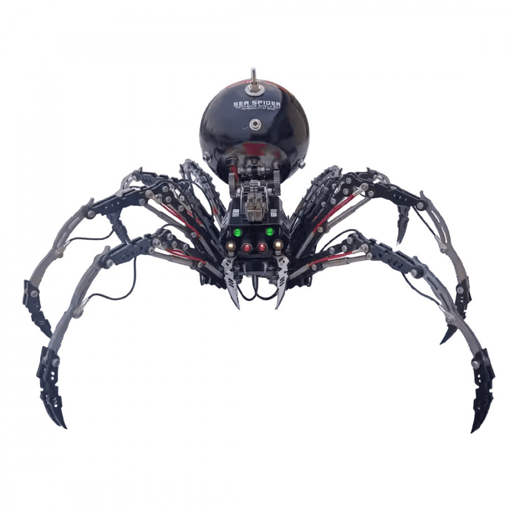 post-apocalyptic destroyed big black spider 3d diy assembly model kits ...