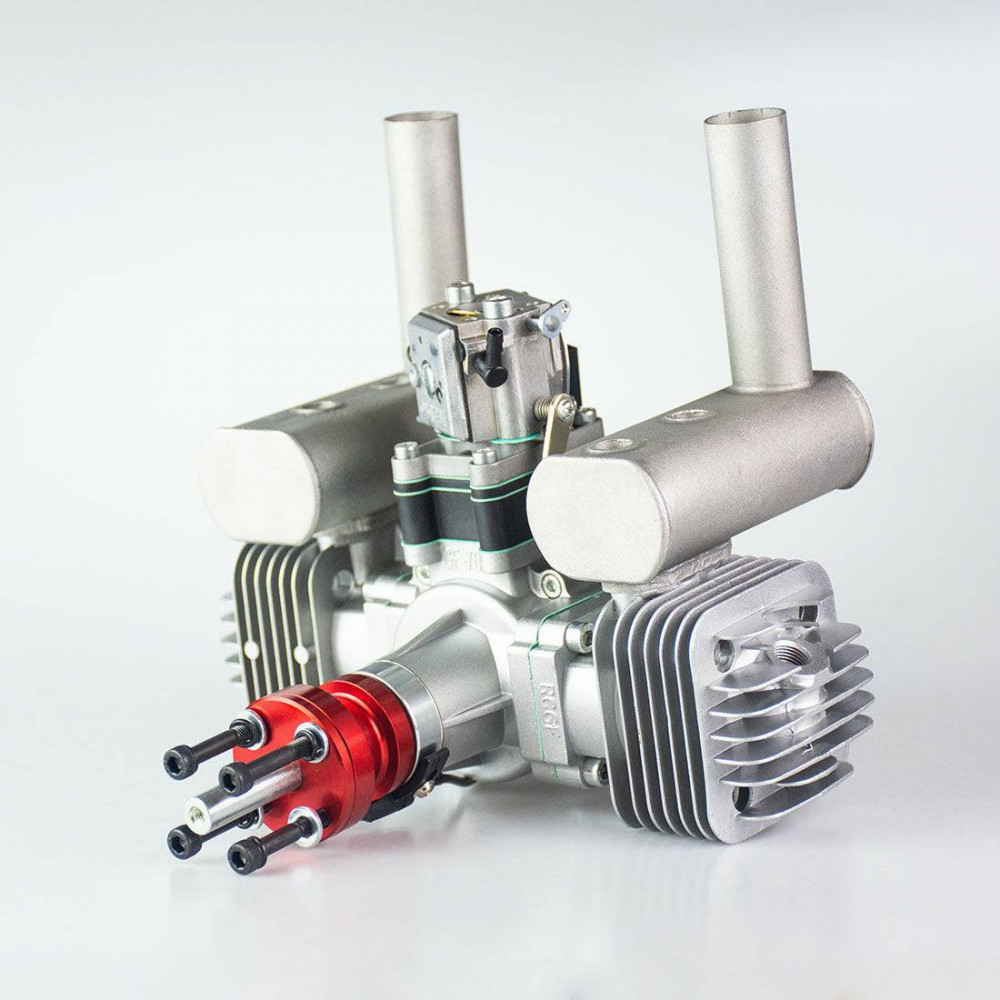 rcgf 70cc fixed wing twin gasoline engine 7.4hp 8600rpm air cooled ...