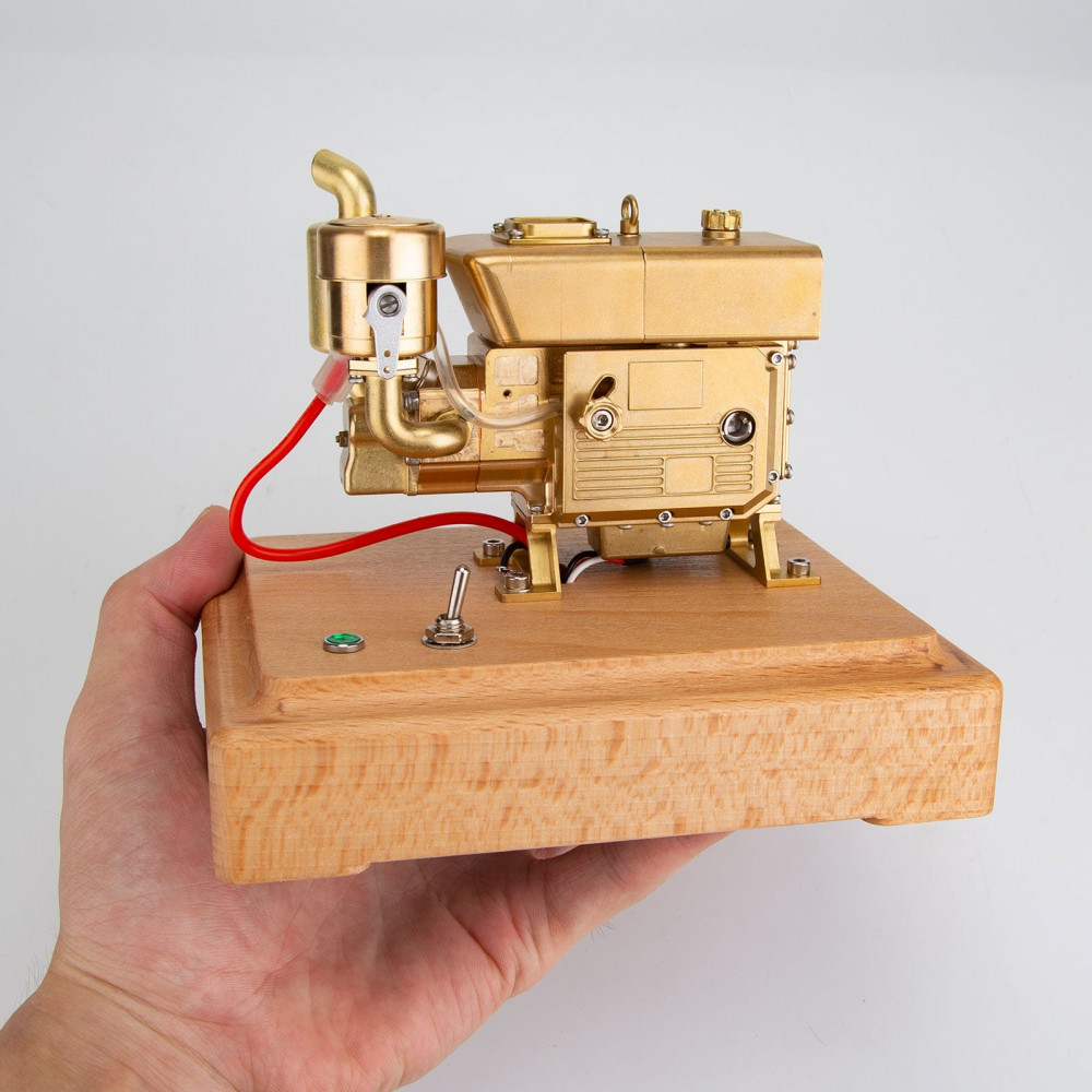 retrol 1/8 2.6cc mini single-cylinder gas powered motor 4-stroke engine ...