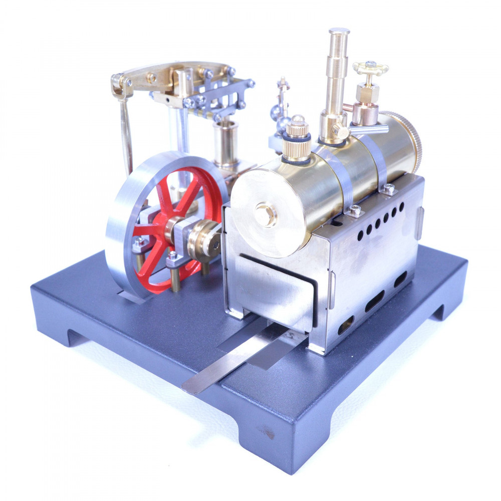 retrol diy steam beam engine model with boiler & centrifugal flyball governor model assembly kit ...
