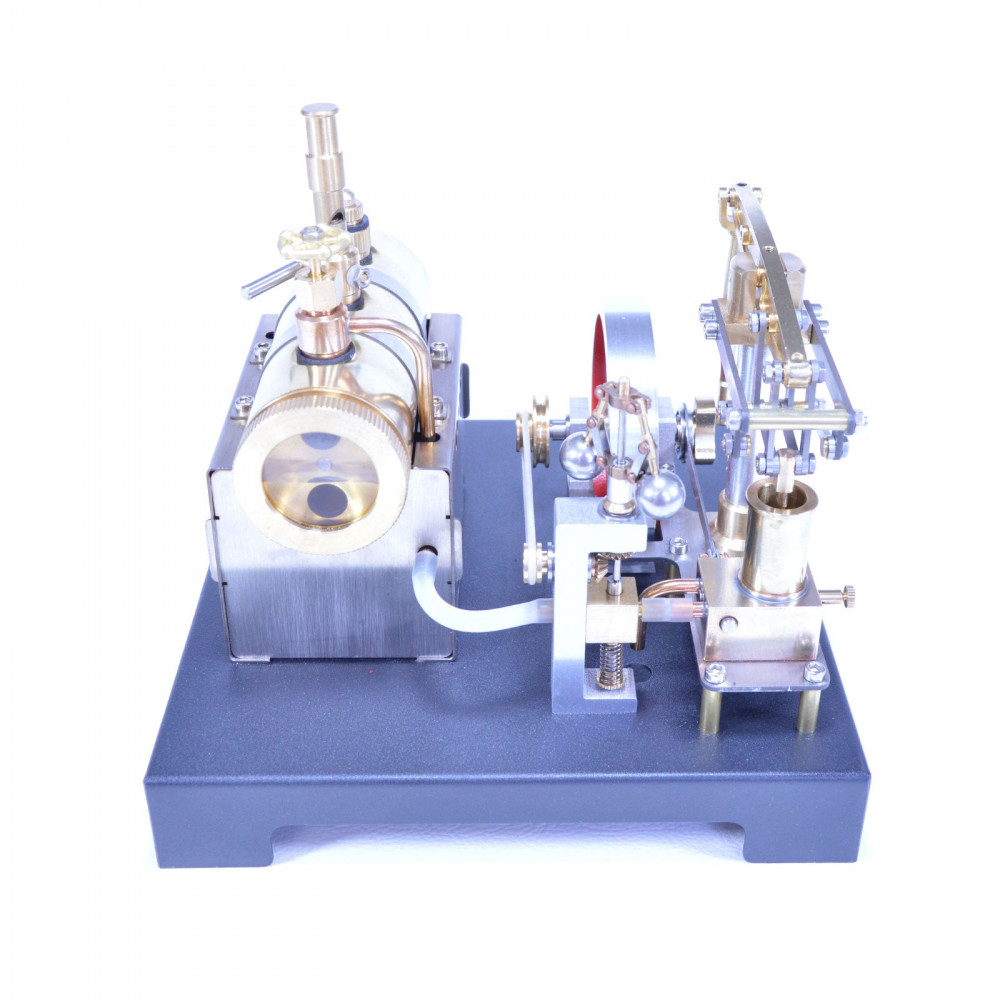 retrol diy steam beam engine model with boiler & centrifugal flyball ...