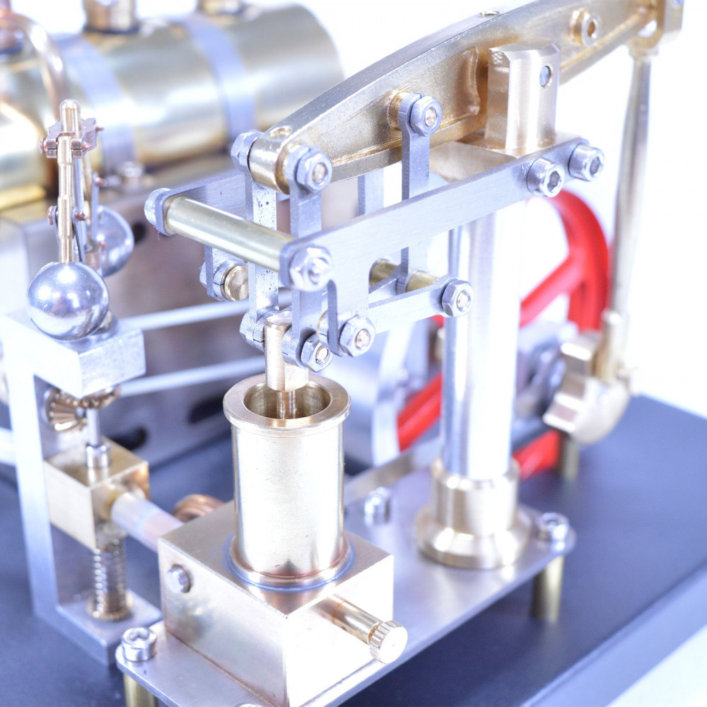 retrol diy steam beam engine model with boiler & centrifugal flyball ...