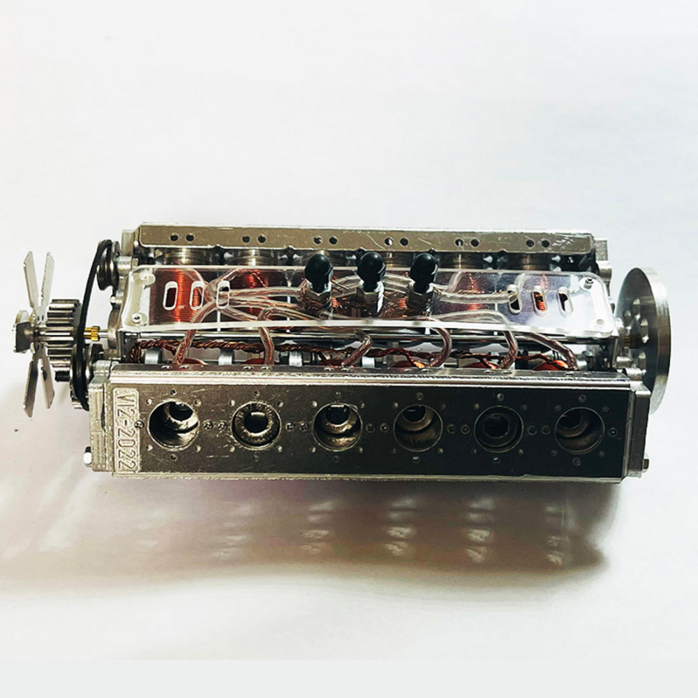 running v12 solenoid engine metal brushless electromagnetic engine ...