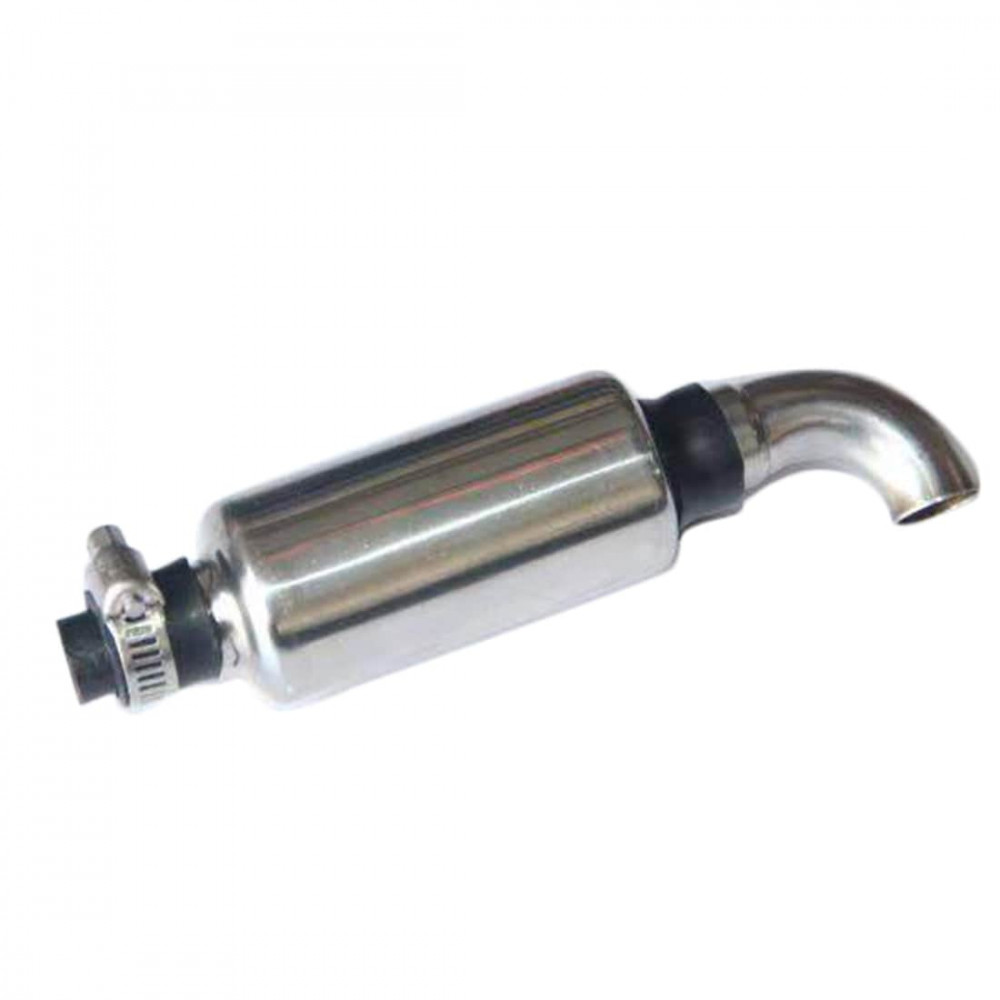 silver exhaust pipe for inline 4 cylinder 32cc watercooled engine ...