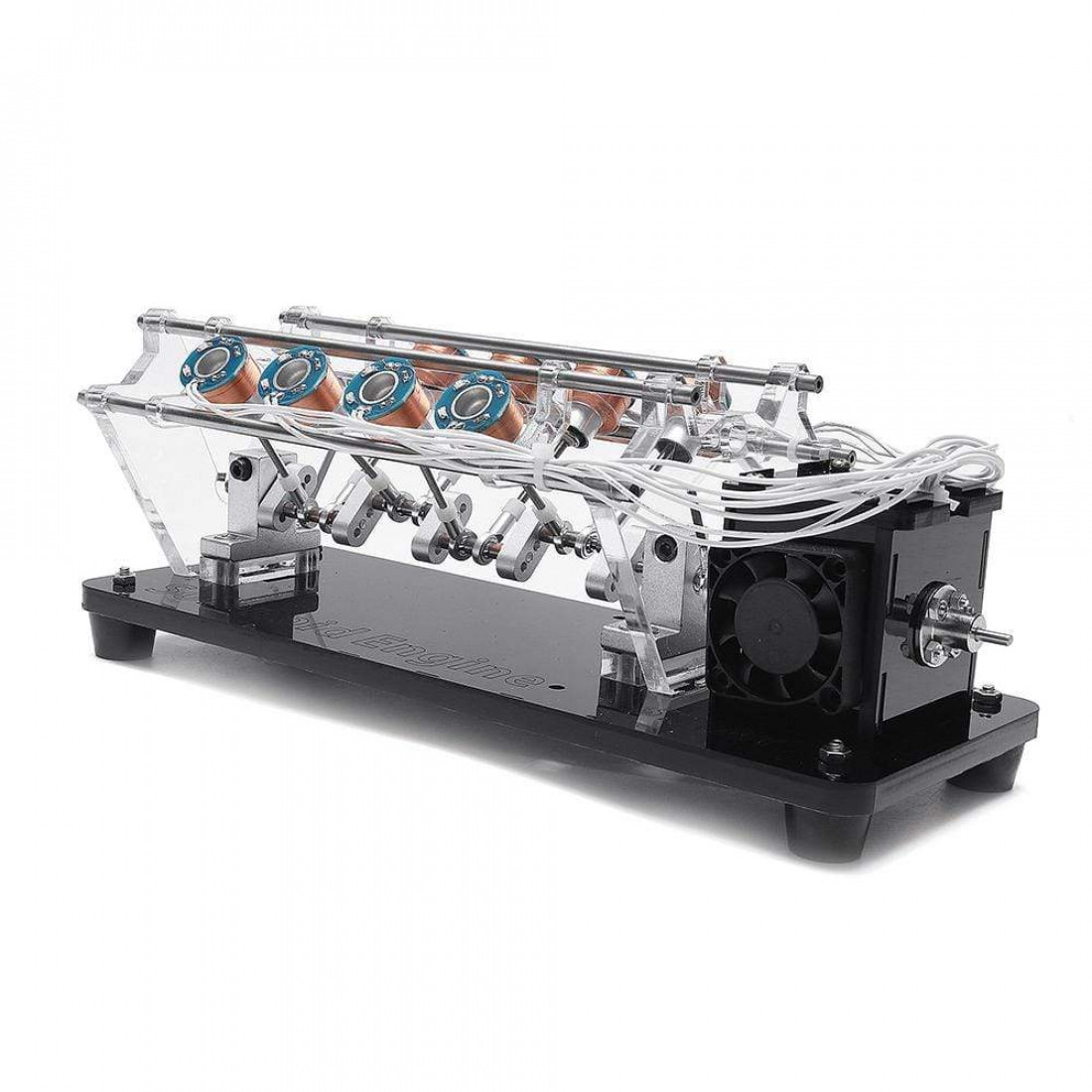 stark magnetic multi coil car solenoid engine v8 model led light hall ...