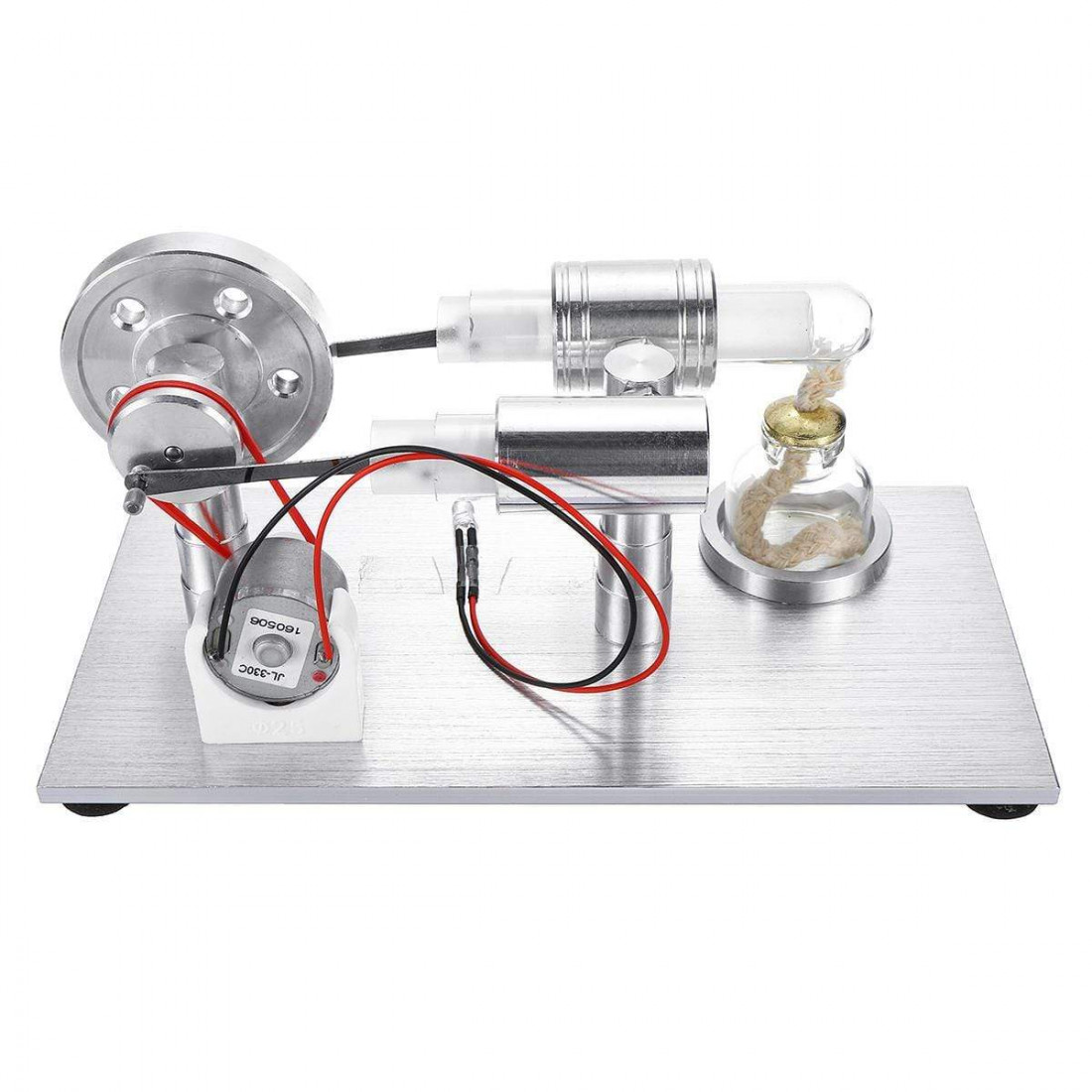 stirling engine kit motor model electricity power generator with led ...
