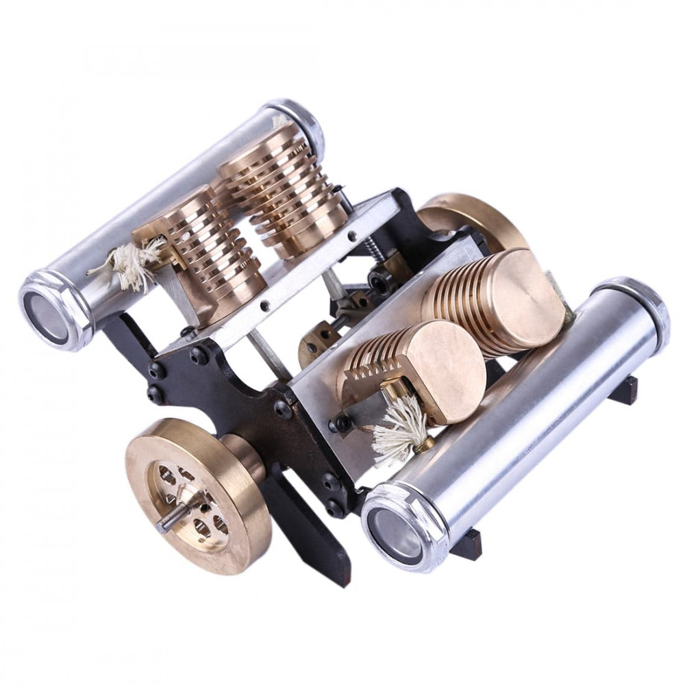 stirling engine kit v-shape four-cylinder vacuum suction v4 engine ...