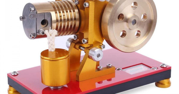stirling engine model kit aluminum alloy anodized flame engine ...