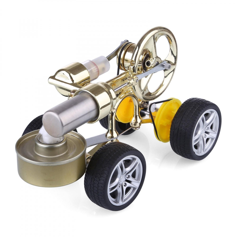 stirling engine stirling motor driving car science toy hot air ...