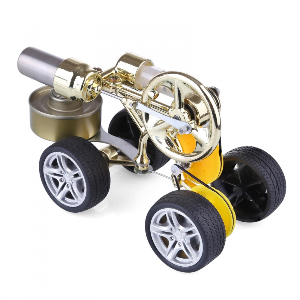 stirling engine stirling motor driving car science toy hot air ...