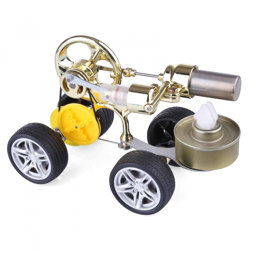 stirling engine stirling motor driving car science toy hot air ...