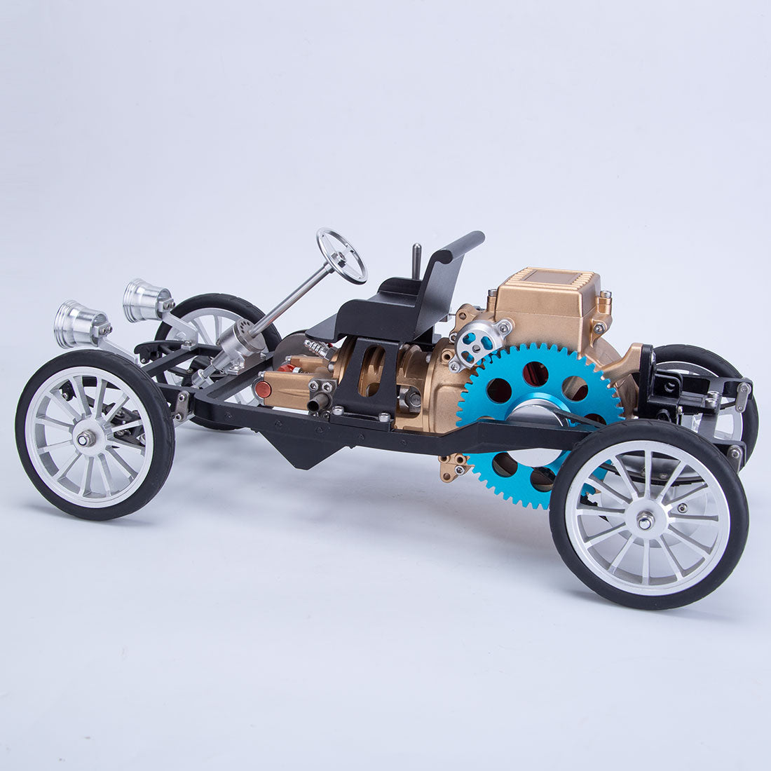 teching single cylinder steam car assembled model building kits used ...